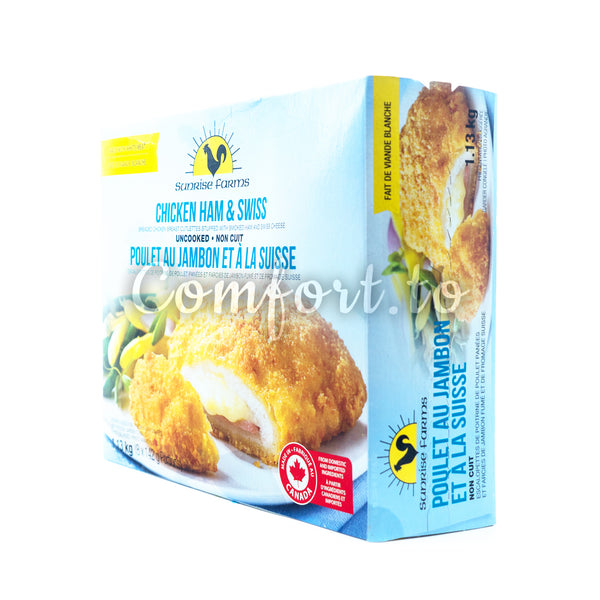 Frozen Sunrise Farms Chicken Ham & Swiss, 1.1 kg | Comfort.to
